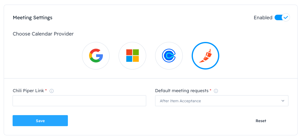 Calendar Booking with Chili Piper – Postal