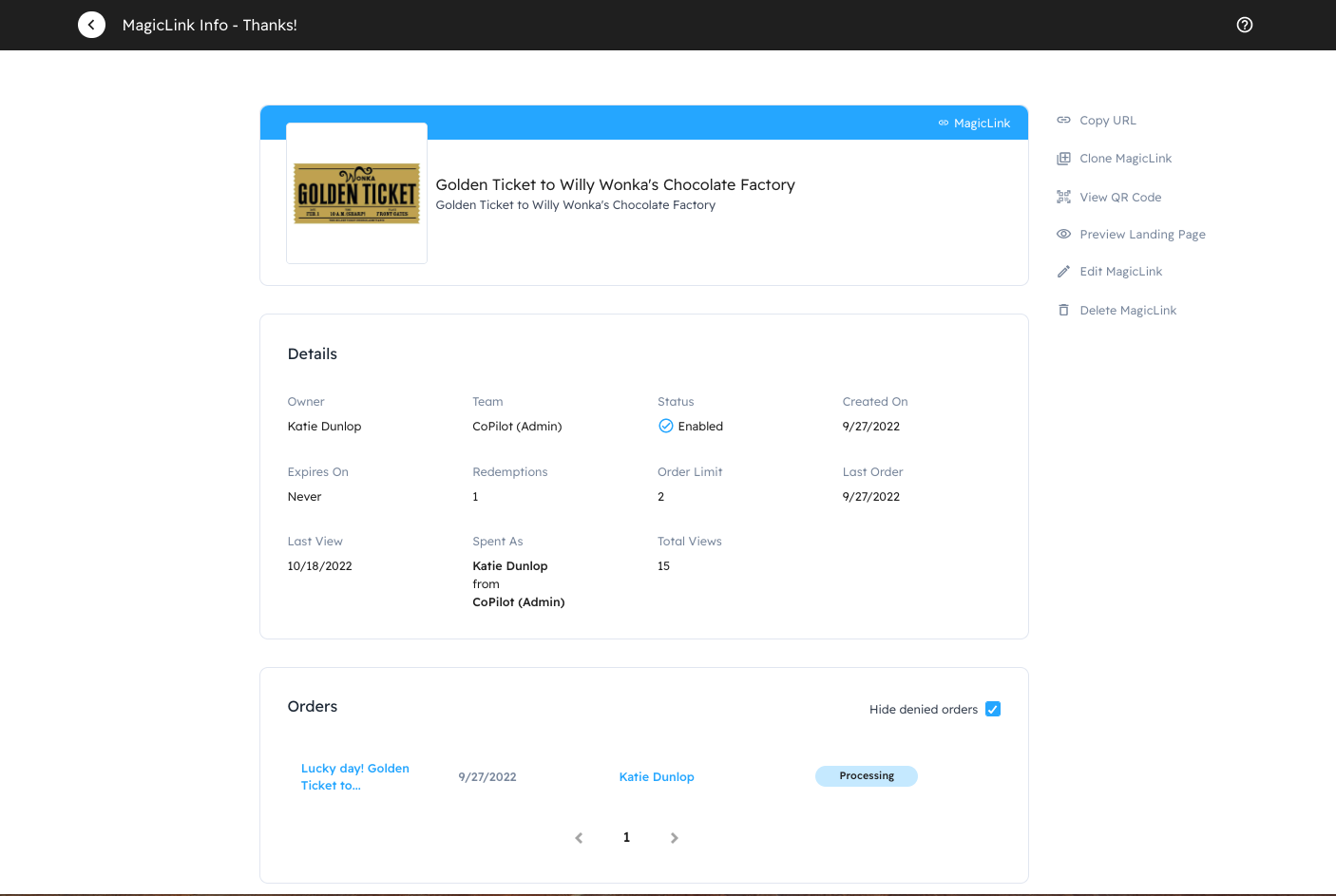 Managing Your MagicLinks – Postal